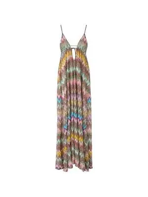 Missoni Long Cover-up With Chevron Print - Multicolor