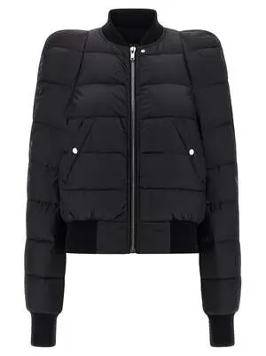 Rick Owens Duet Flight Bomber Jacket - Black