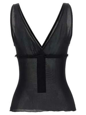 Saint Laurent Cassandre Top - Black