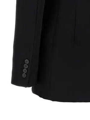 Attico Feather Embellished Single-breasted Blazer