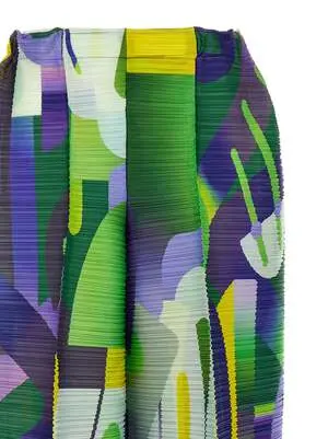 Issey Miyake Playground" Wide Leg Pleated Pants