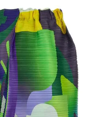 Issey Miyake Playground" Wide Leg Pleated Pants