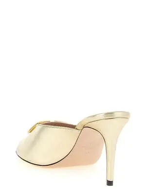 Valentino Garavani Vlogo Signature Leather High Heel Sandals