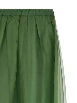 Max Mara Silk Organza Midi Skirt