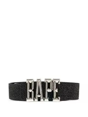 A BATHING APE Logo Buckle Leather Belt