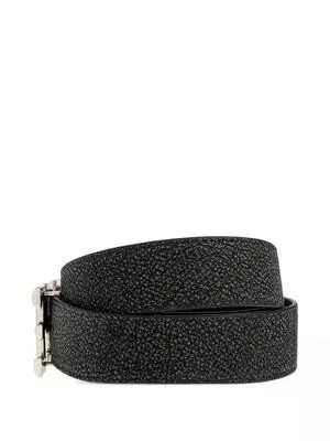 A BATHING APE Logo Buckle Leather Belt