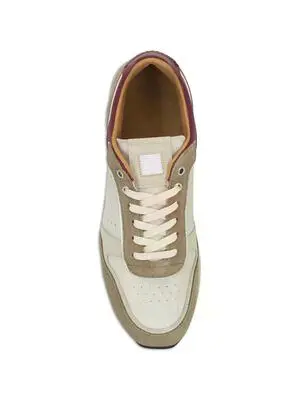 RUBIROSA Joan Panelled Suede-trim Lace-up Sneakers
