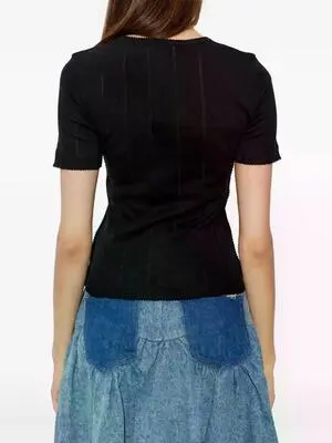 GANNI Heart-patch T-shirt