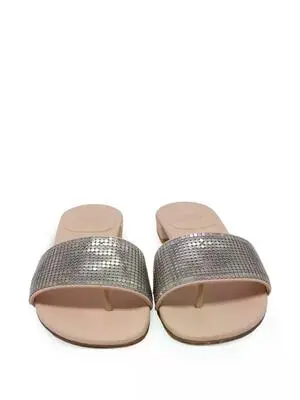 STUART WEITZMAN Embellished Slide Sandals