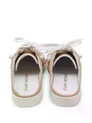 STUART WEITZMAN Goldie Embellished Mules