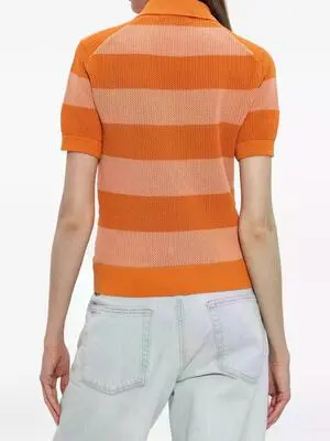 Lacoste Striped Knit Polo Shirt