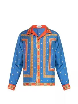Versace Printed Silk Shirt