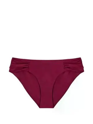 AWAY THAT DAY Naxos Ruched Bikini Bottoms - Red