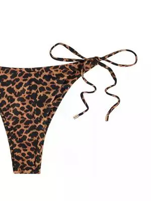 AWAY THAT DAY Catania Leopard-print Bikini Bottoms