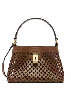 Bally Lock Me Mini Bag With Laser-cut Motif