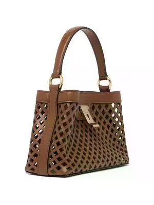 Bally Lock Me Mini Bag With Laser-cut Motif