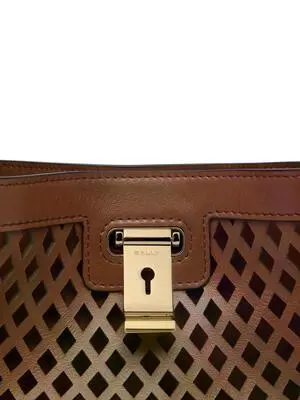 Bally Lock Me Mini Bag With Laser-cut Motif