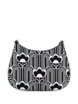 Prada Cleo Jacquard Knit Shoulder Bag