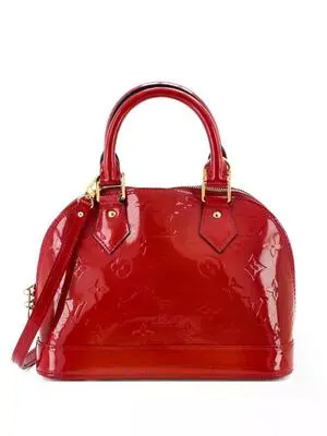 LOUIS VUITTON Alma Handbag Monogram Vernis Bb - Red