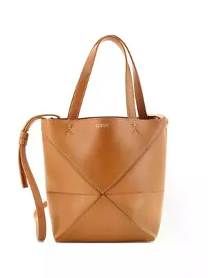 Loewe Puzzle Fold Mini Tote Bag - Brown