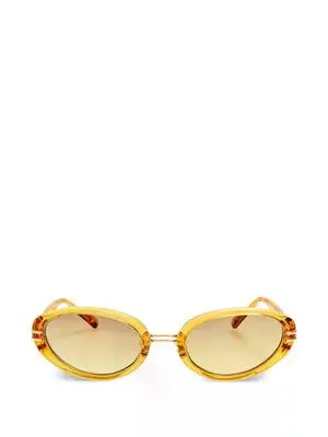 Attico X Linda Farrow Ambra Sunglasses - Yellow