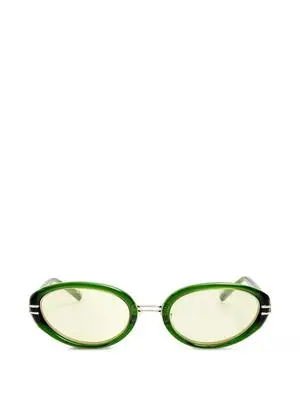 Attico X Linda Farrow Ambra Sunglasses - Green