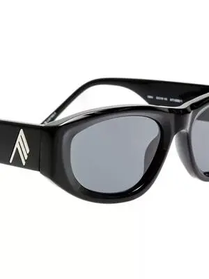Attico X Linda Farrow Maya D-frame Sunglasses - Black