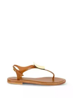 Roberto Festa Flat Sandals With Plaque Detail