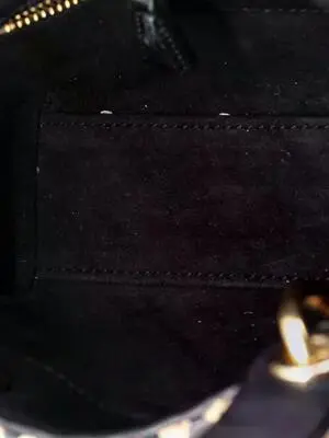 Dior Lady Chain Bag Embroidered Calfskin Mini Satchel - Black