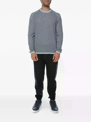 Emporio Armani Textured Knit Raglan Sleeve Sweater