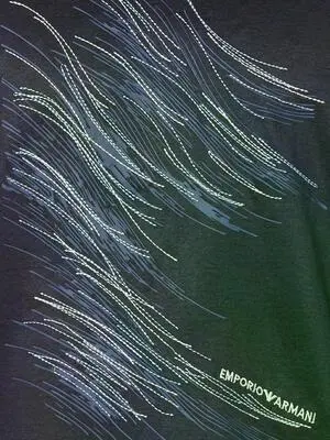 Emporio Armani Graphic-print T-shirt - Blue