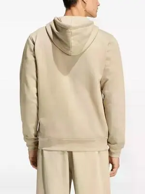 Adidas Logo-embroidered Zip-up Hoodie
