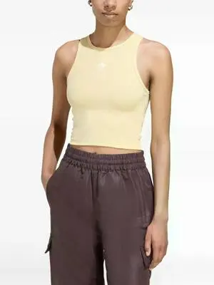 Adidas Ribbed Logo Print Tank Top