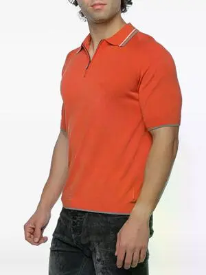 Armani Exchange Zip-fastening Knit Polo Shirt
