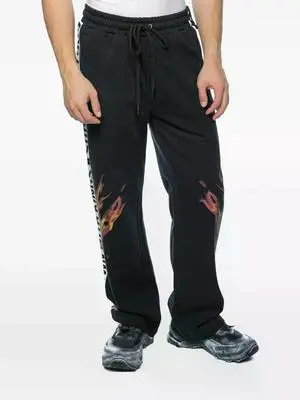 Ksubi Kings Synthesis Flame-print Track Pants
