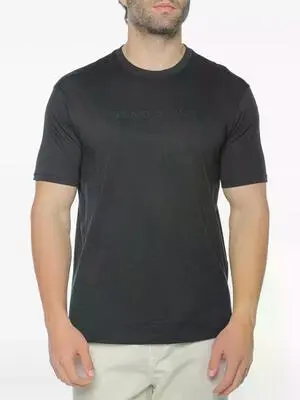 Armani Exchange Logo-embroidered T-shirt