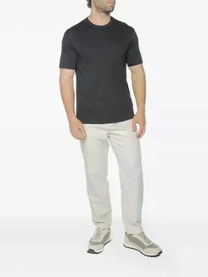 Armani Exchange Logo-embroidered T-shirt
