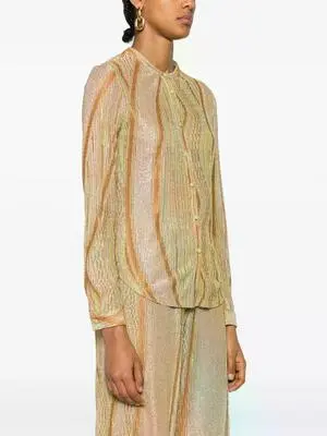 FORTE_FORTE Striped Ribbed Shirt