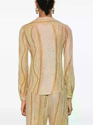 FORTE_FORTE Striped Ribbed Shirt
