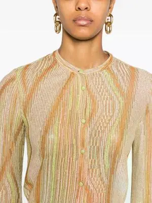 FORTE_FORTE Striped Ribbed Shirt