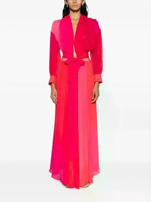 FORTE_FORTE Raspberry Silk Blouse