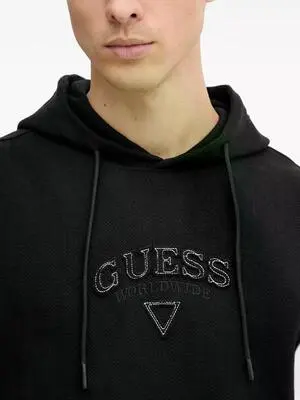 Guess Logo Embroidered Hoodie
