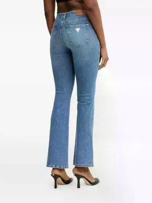Guess Logo Plaque Flared Jeans
