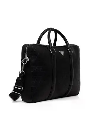 Guess Torino Geometric Patterned Briefcase
