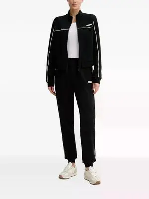 Guess Logo Patch Piped-trim Sweatshirt