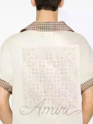 Amiri Logo-embroidered Bandana-patch T-shirt