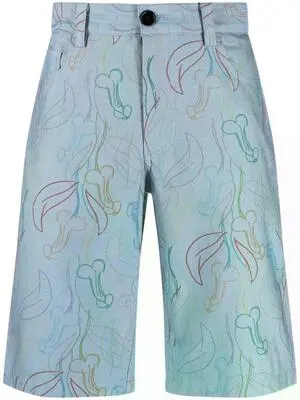 Viktor & Rolf Printed Cotton Knee-length Shorts