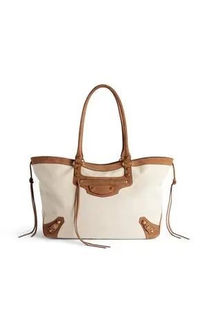 Balenciaga Le City Beach Tote - Neutral