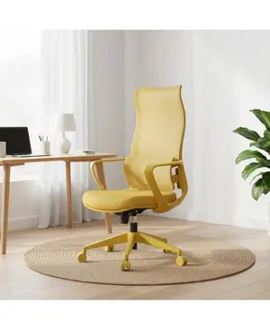 STREAMDALE FURNITURE Ergonomic Colorful High-back Mesh Office Chair With Lumbar Support - Yellow