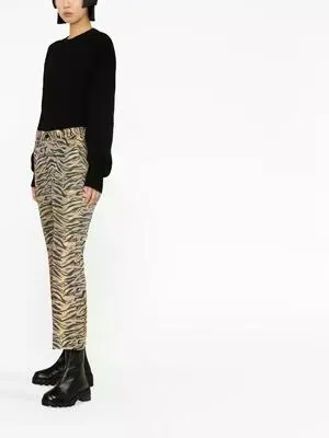 Zadig&Voltaire Animal Print Flared Trousers